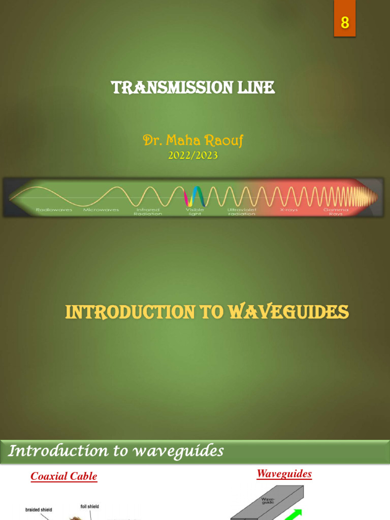 Lec 8 | PDF | Transmission Line | Waves