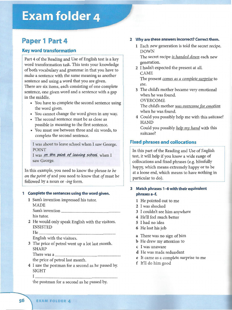 Objective Exercises Pdf Fashion English Language