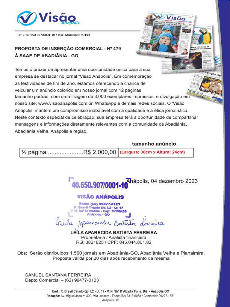 Proposta Saad Corrigida | PDF