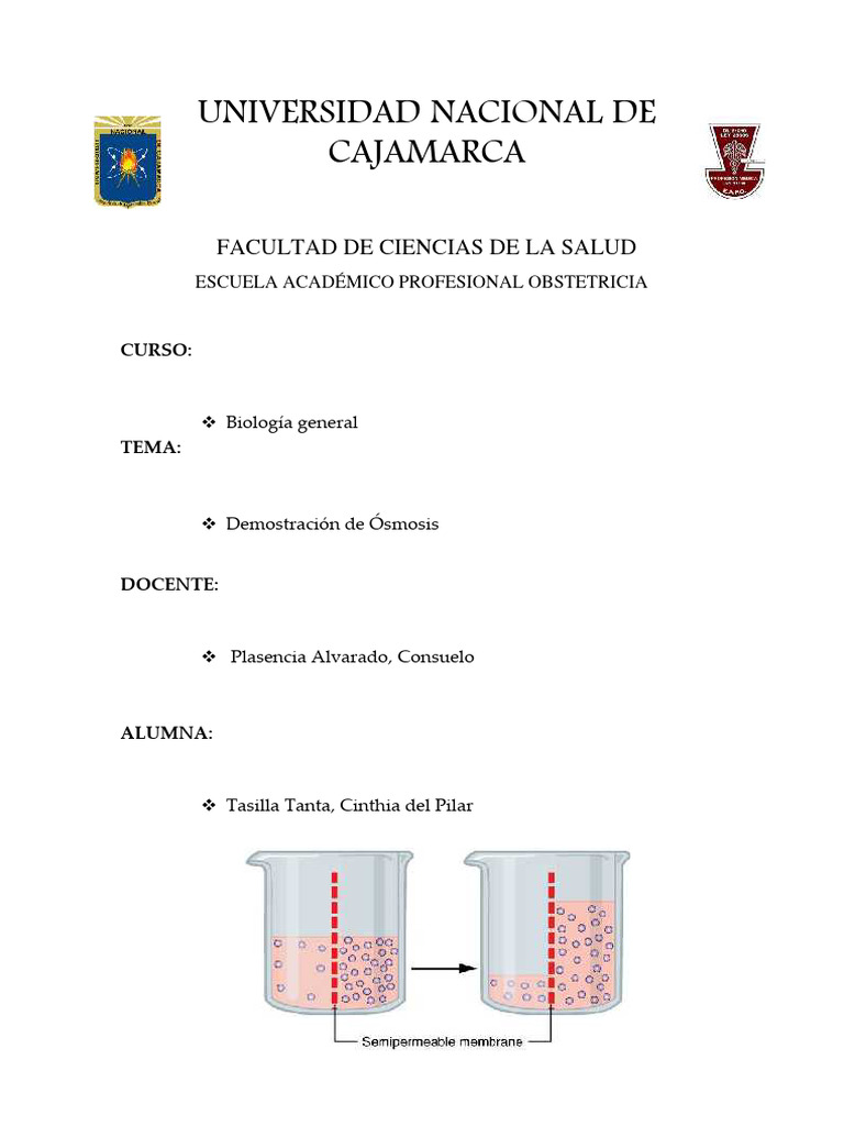 OSMOSIS | PDF | Química | Biología Celular