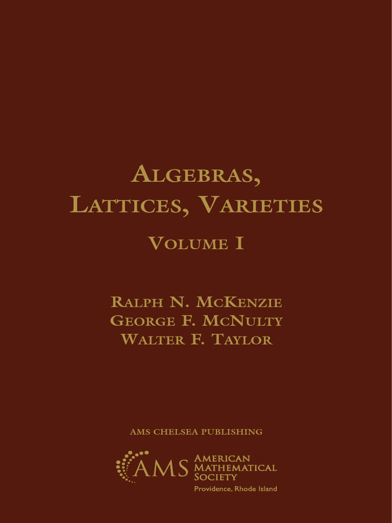 Chel383 Endmatter | PDF | Abstract Algebra | Universal Algebra