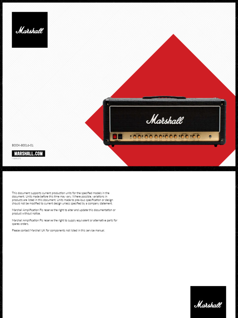 MARSHALL DSL100HR Service Manual | PDF
