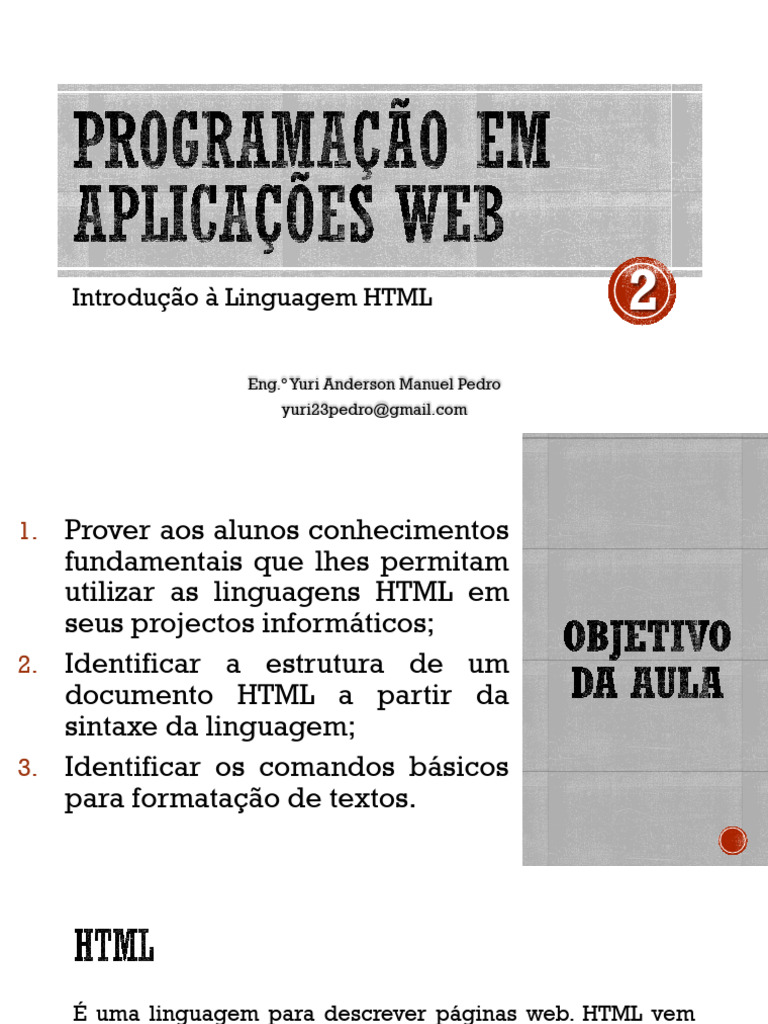 aula02 | PDF | Html | Internet e Web