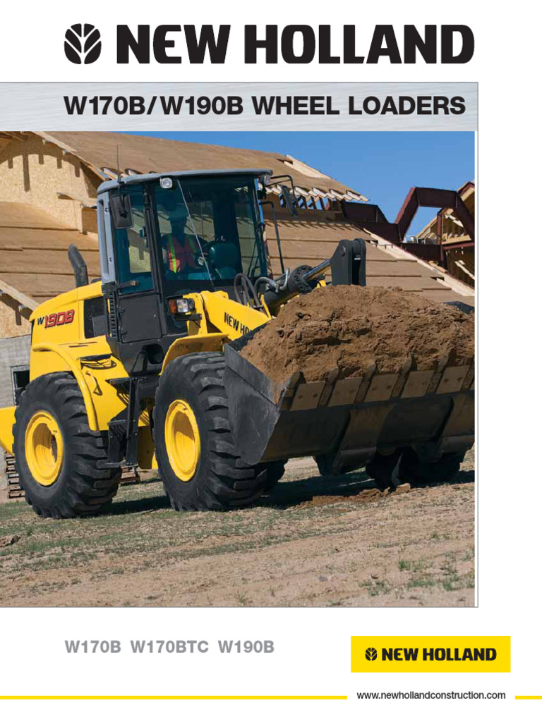W170B/ W190B Wheel Loaders | PDF | Loader (Equipment) | Axle