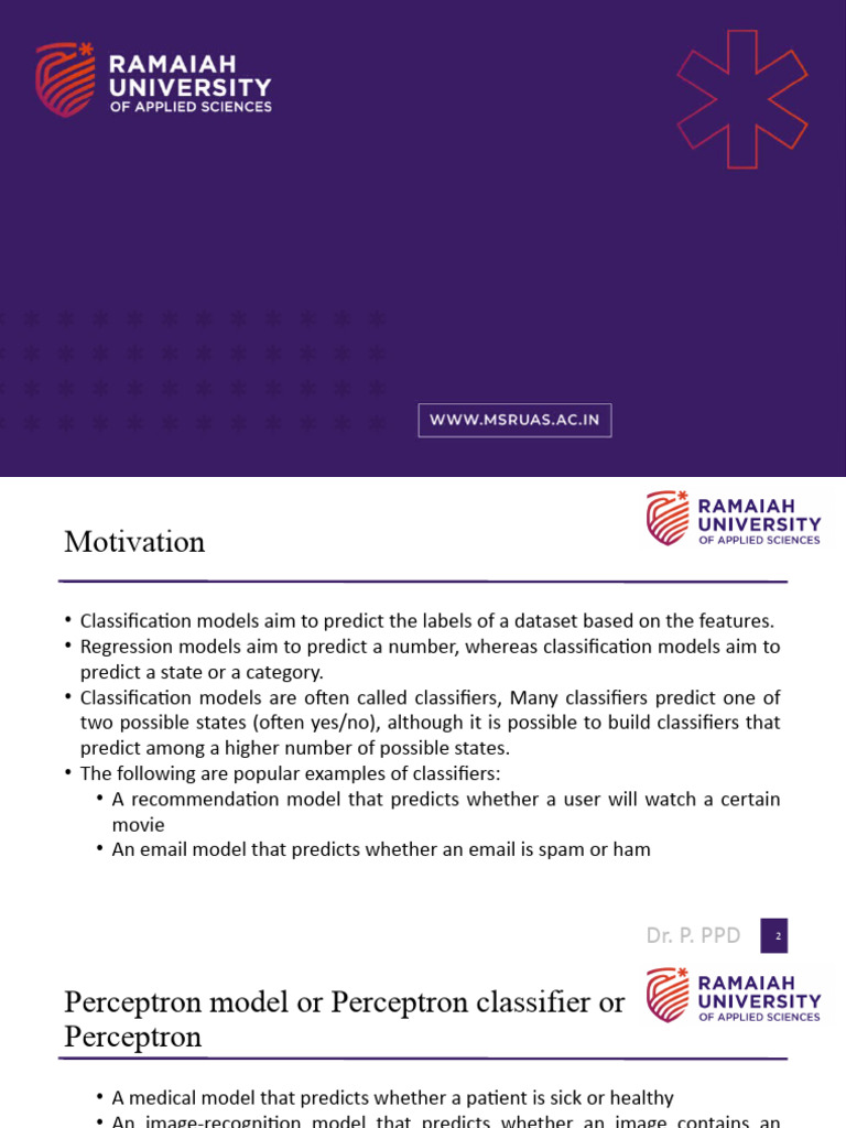 Session 2 | PDF | Statistical Classification | Machine Learning