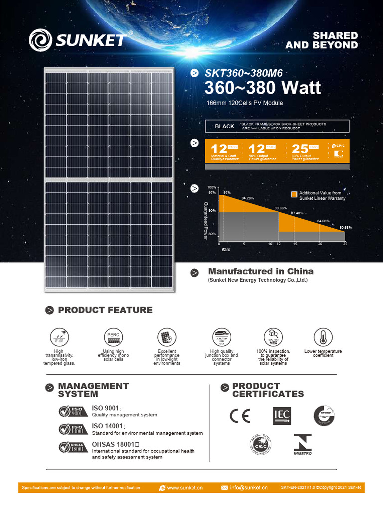 Sunket 380W | PDF