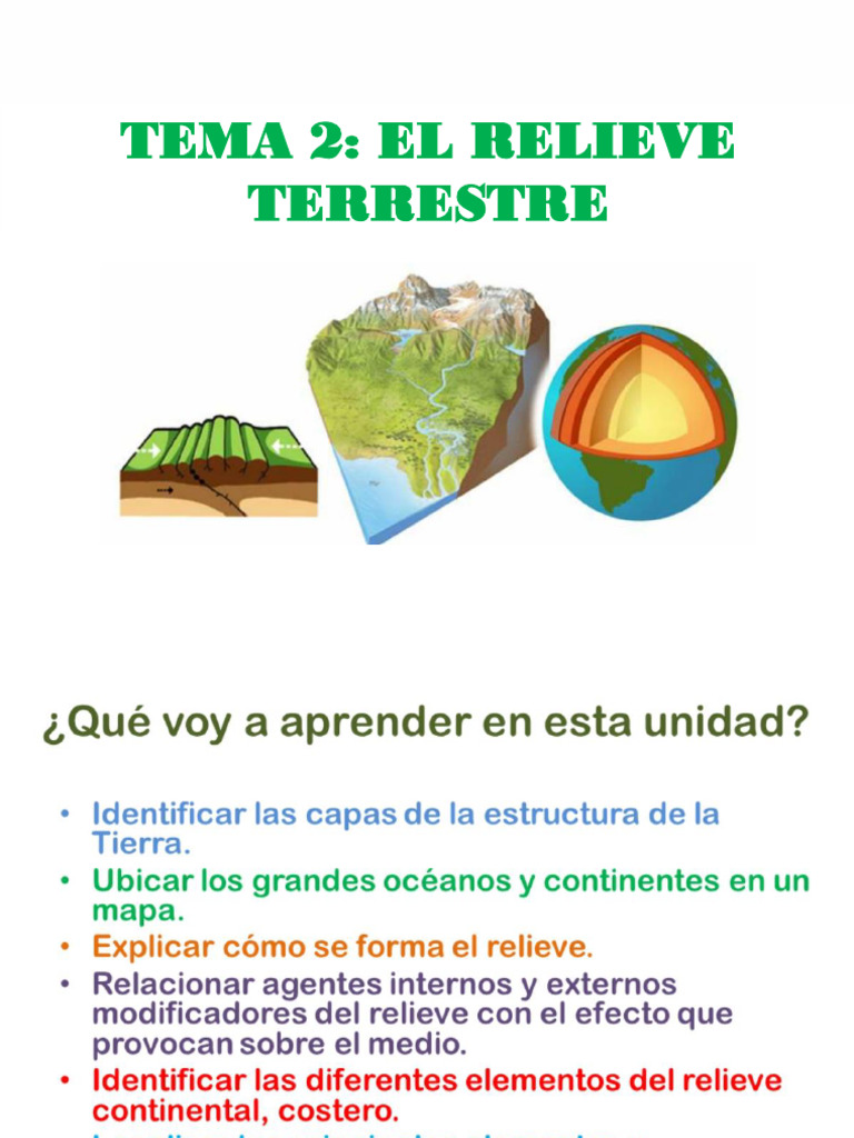 Tema 2. - El Relieve | PDF