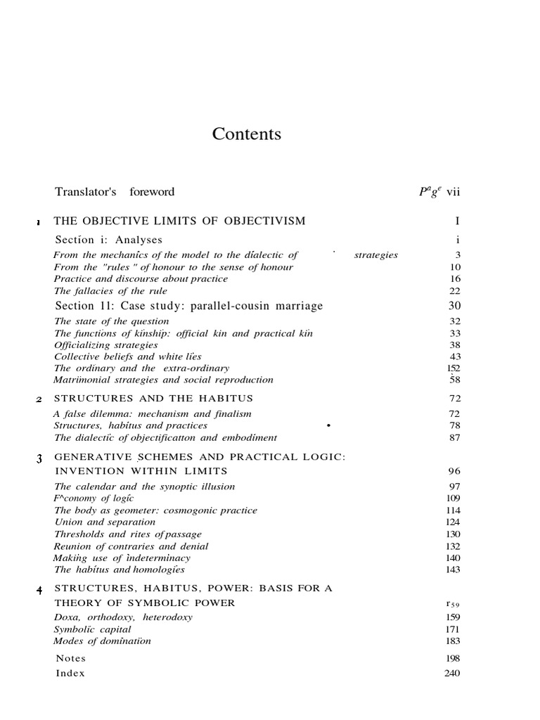 Bourdieu - Bourdieu. 2010. Outline of A Theory of Practice | PDF