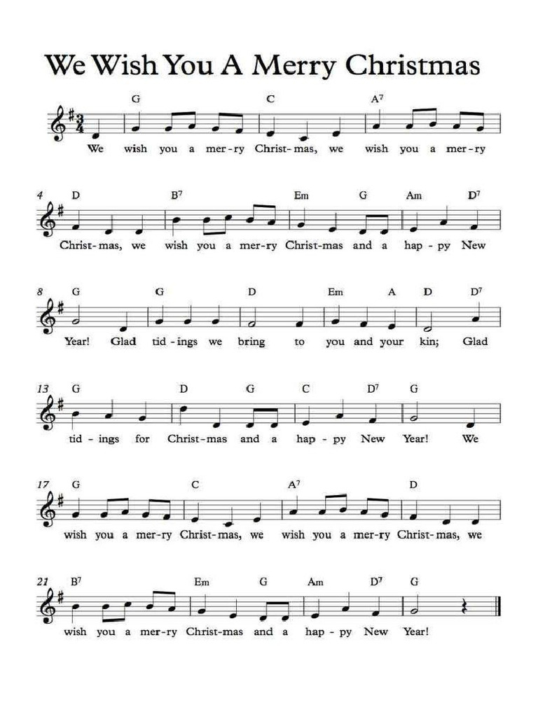 We Wish You A Merry Christmas | PDF