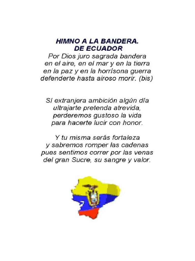 Himno A La Bandera | PDF