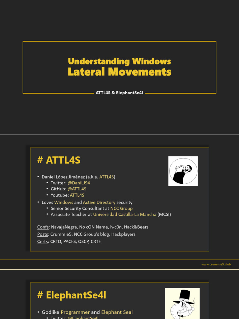 Understanding Windows Lateral Movements | PDF | Login | Information ...