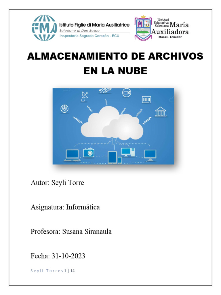 Almacenamiento de La Nube Seyli | PDF | Computación en la nube | Microsoft