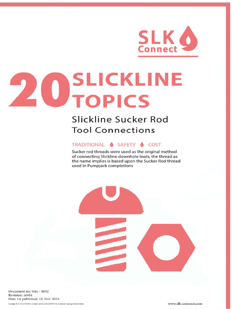 Slickline Sucker Rod Tool Connections 1 | PDF