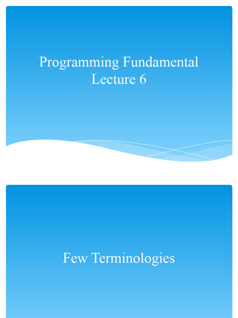 Lec 6 PF | PDF | Namespace | Software Development Lec 6 PF | PDF | Namespace | Software Development