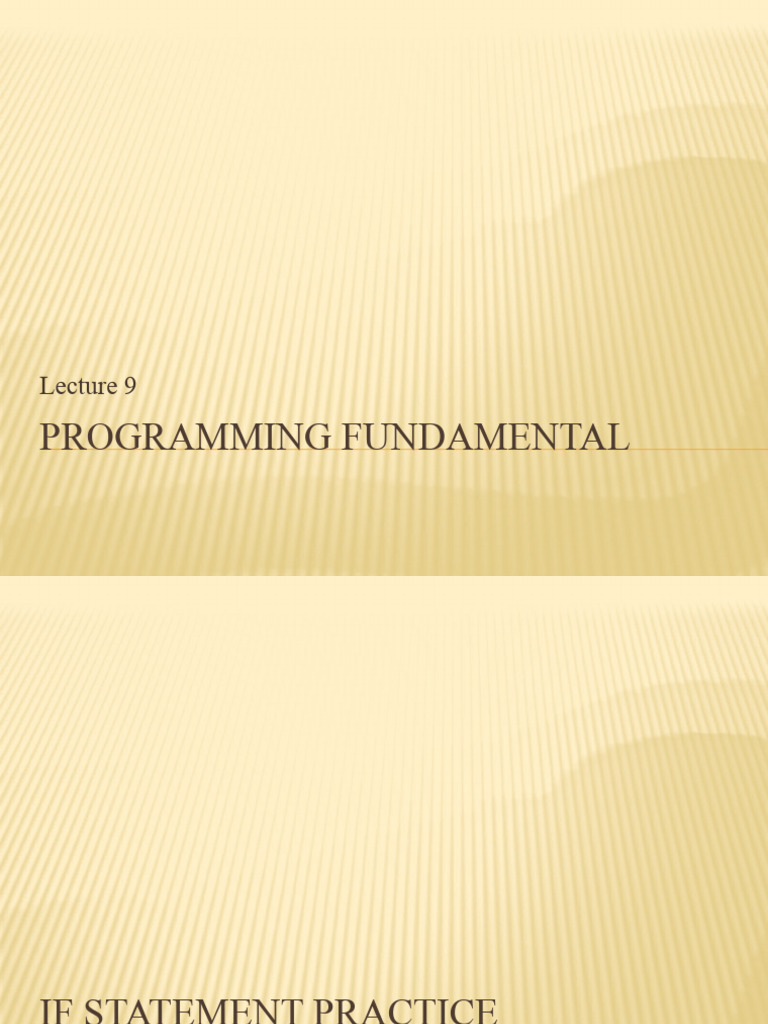 Lec 9 PF | PDF | Computer Engineering | Computer Science Lec 9 PF | PDF | Computer Engineering | Computer Science