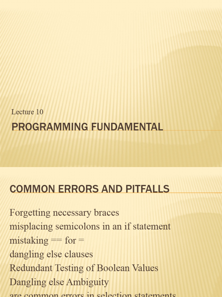 Lec 10 PF | Download Free PDF | Software Development | Notation