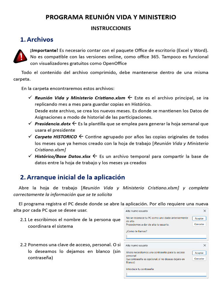 Instrucciones | PDF