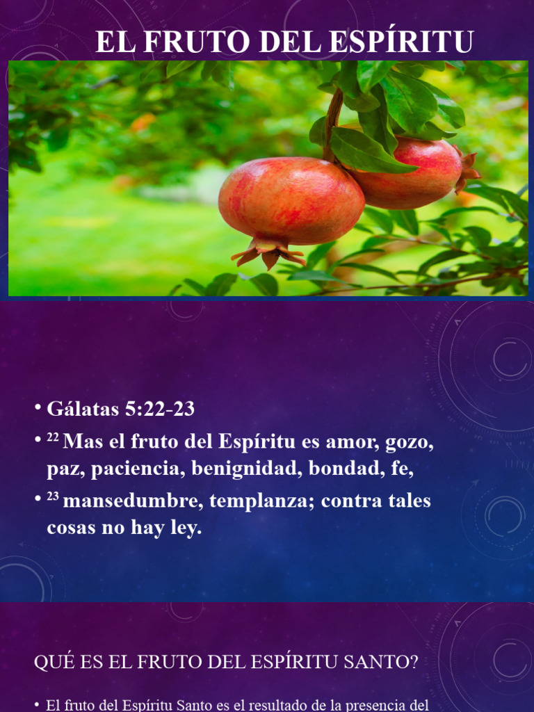 El Fruto Del Espíritu | PDF | Fruto Del Espiritu Santo | Amor