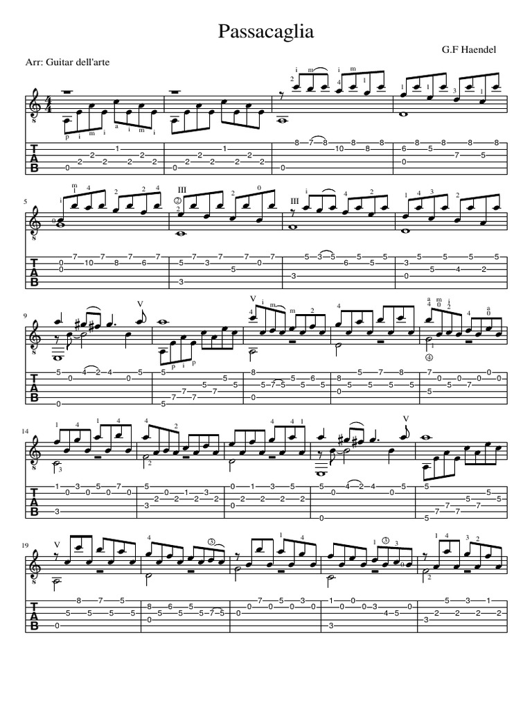 Passacaglia Haendel | PDF