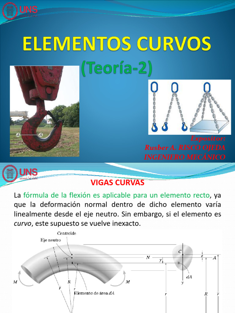 Flexión en Vigas Curvas: Análisis y Fórmulas | PDF | Doblar | Ciencia ...