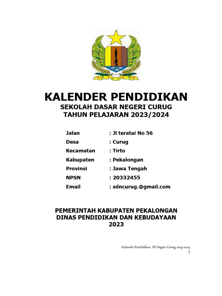 KALDIK SDN Curug-1 | PDF