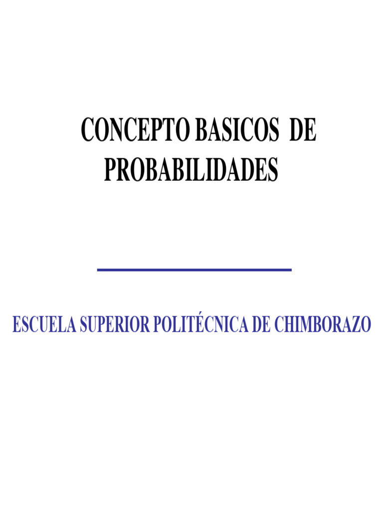 Lec05 - Probabilidad 2 | PDF | Probabilidad | Teoría de probabilidad