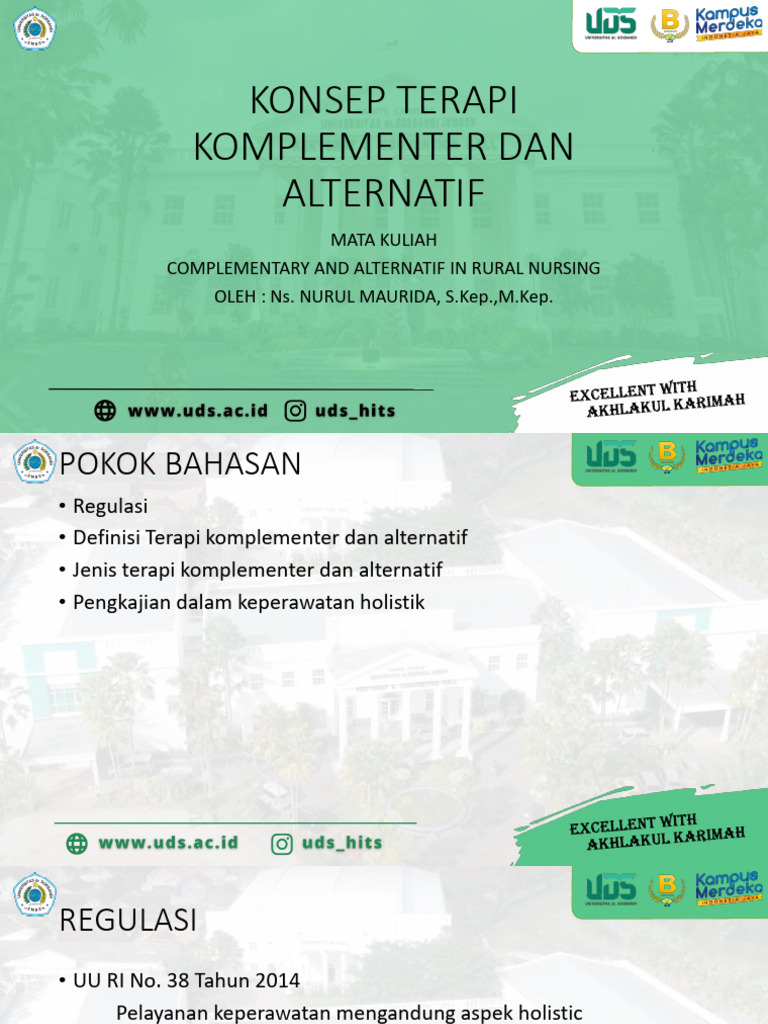 Konsep Terapi Komplementer Dan Alternatif | PDF