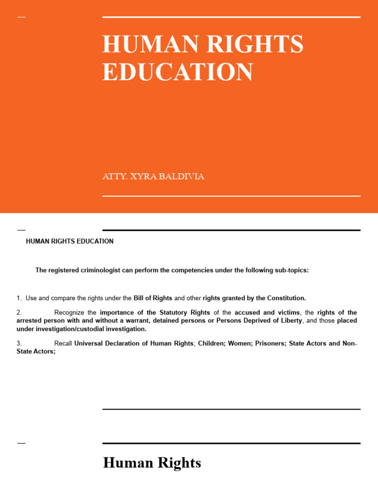Human Rights Education | PDF