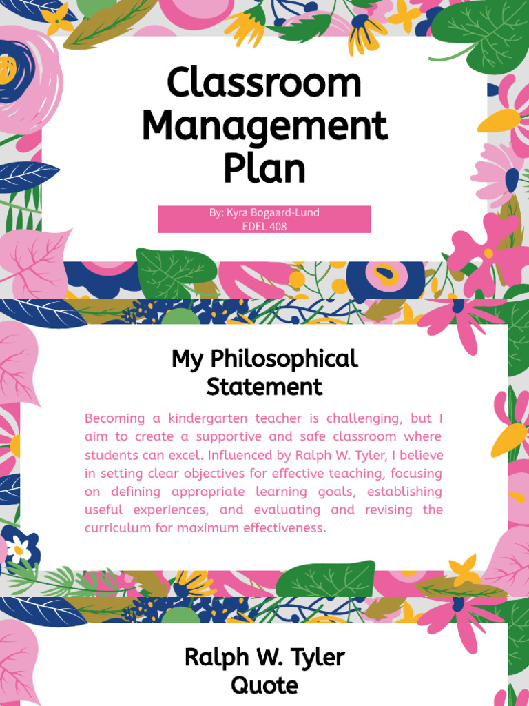 Kindergarten Classroom Management Plan | PDF | Wellness
