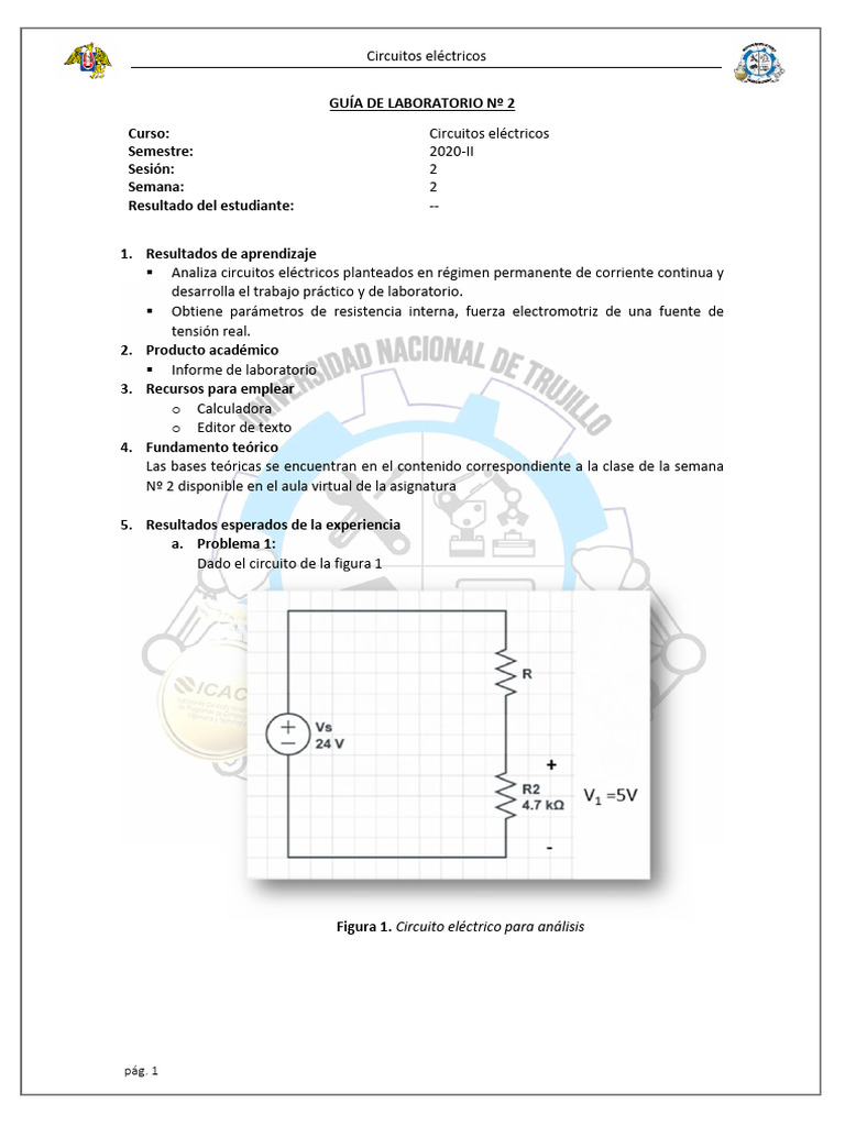 Laboratorio - Circuitos - Eléctricos - 02 | PDF | Laboratorios | Resistencia Eléctrica y ...