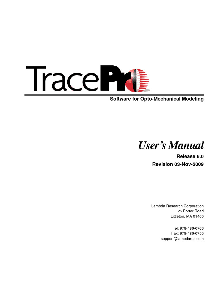 Trace Pro | PDF | Window (Computing) | Menu (Computing)