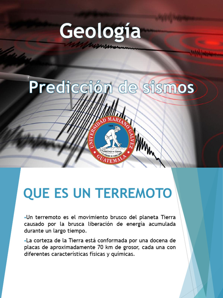 presentacion sismo | PDF | Temblores | Tierra