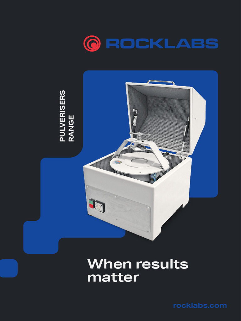 Rocklabs-Brochure Pulverisers | PDF | Mill (Grinding) | Automation