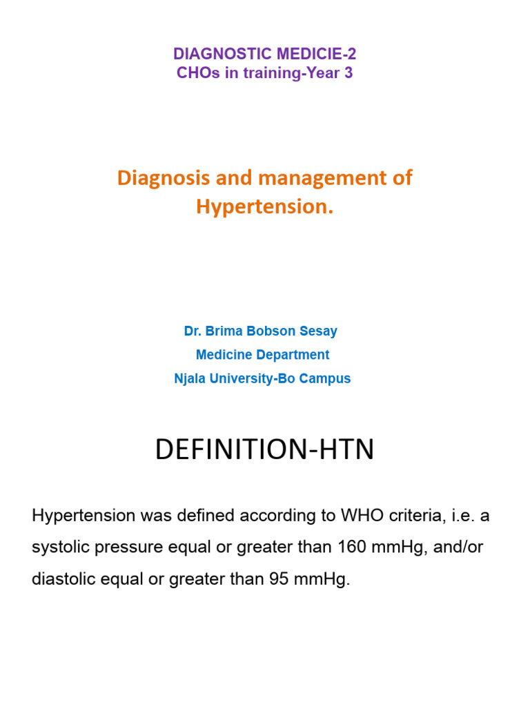 HTN Presentation CHOs 2022 | PDF