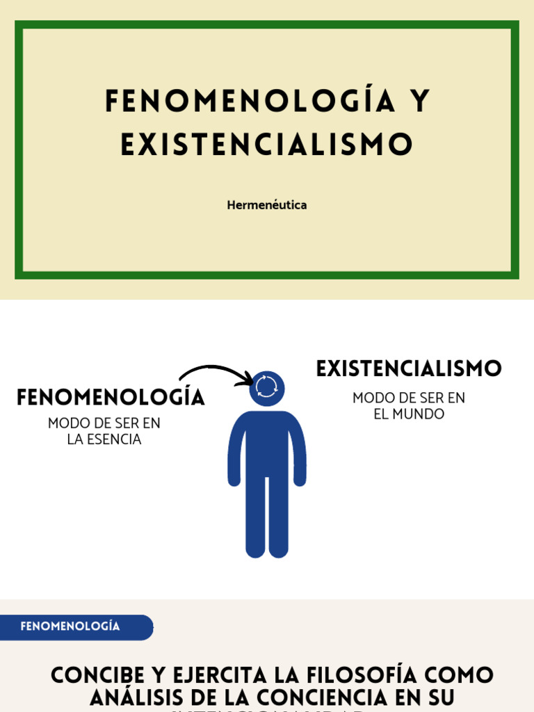 Hermenéutica Existencialismo Y Fenomenología Pdf