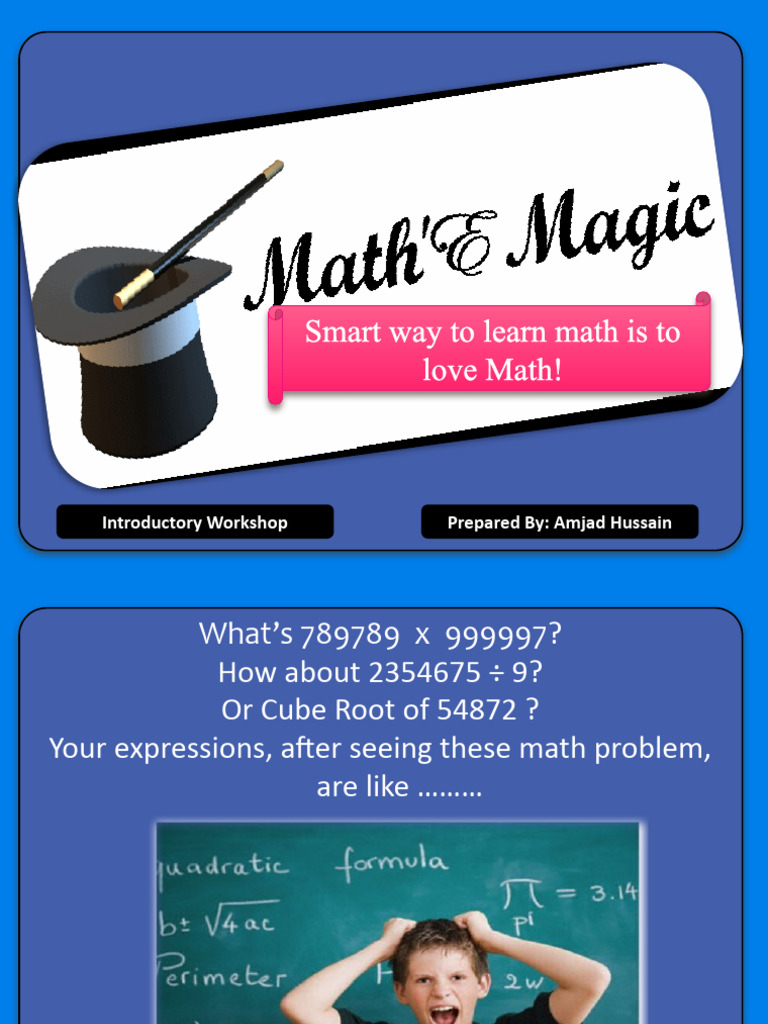 Mental Maths Workshop Overview | PDF | Subtraction | Multiplication