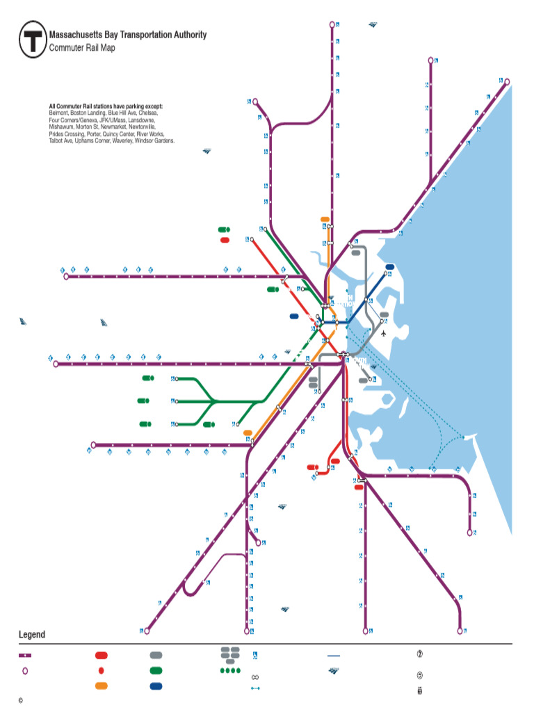 2023 01 23 Commuter Rail Map | PDF | Passenger Rail Transport | East ...