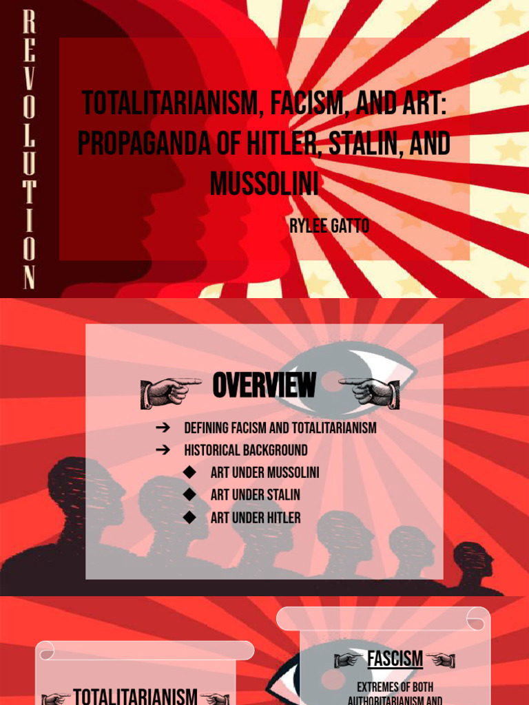 Totalitarianism Facism and Art Propaganda of Hitler Stalin and ...