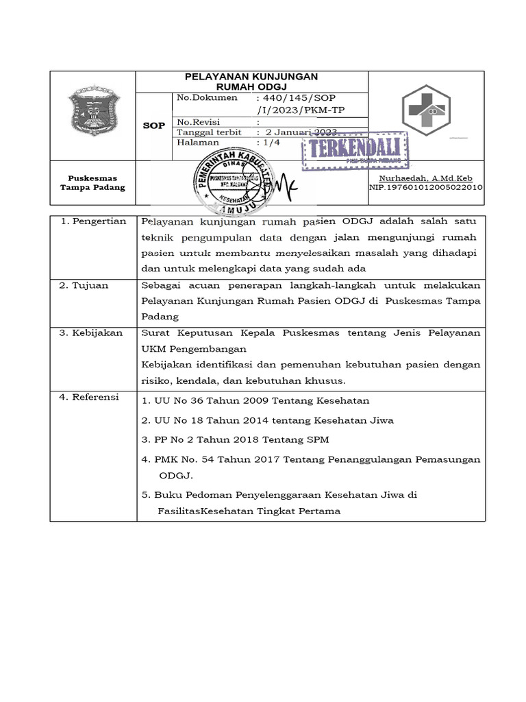 Sop Keswa 2023 | PDF