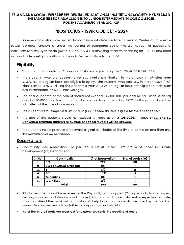 2425 Jccet2024 Noti | PDF