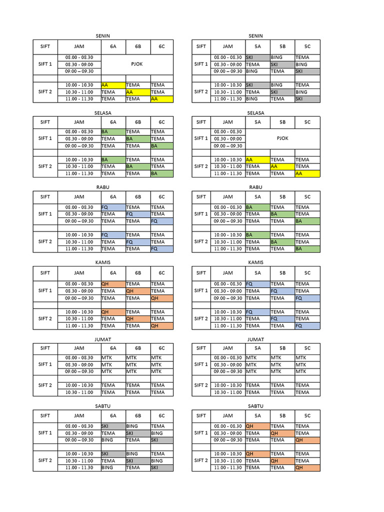 Jadwal Pandemi Sift | PDF