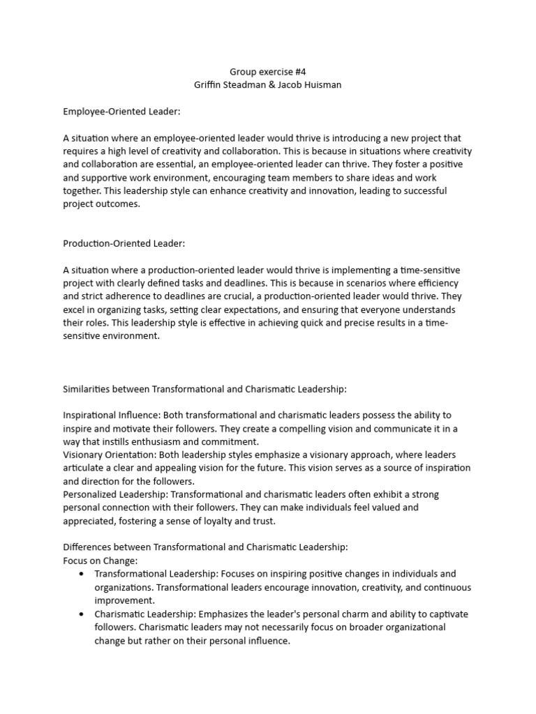 Group Exercise #4 | PDF