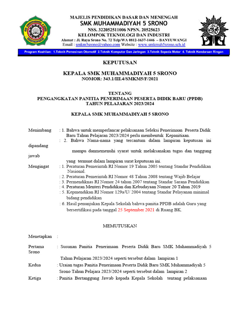 SK PPDB 2023 2024 | PDF