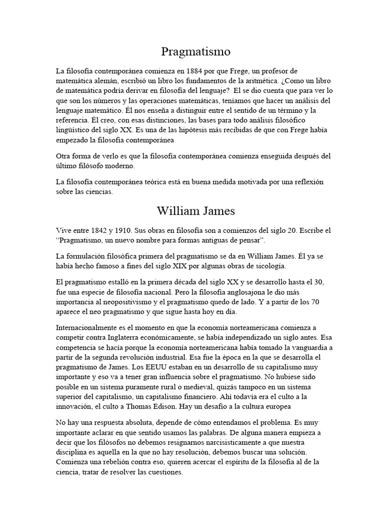 William James | PDF | Verdad | Pragmatismo