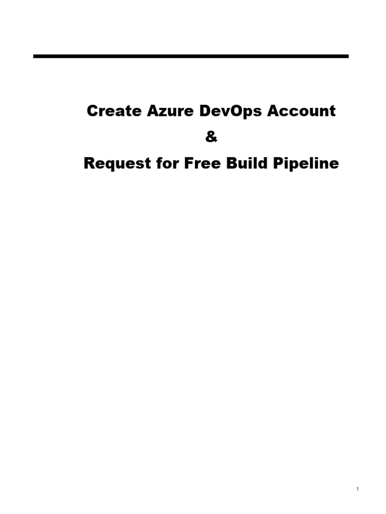 Lab 01 - Create FREE Microsoft Azure DevOps Account | PDF