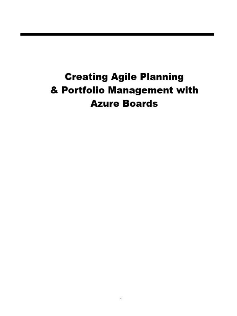Agile Planning with Azure Boards | PDF | Scrum (Software Development ...