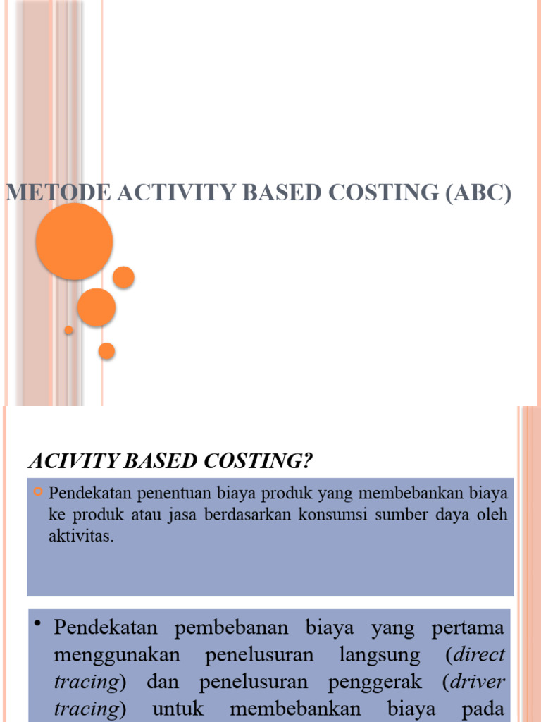 ABC Costing Printer Canggih Dan Tradisioal | PDF