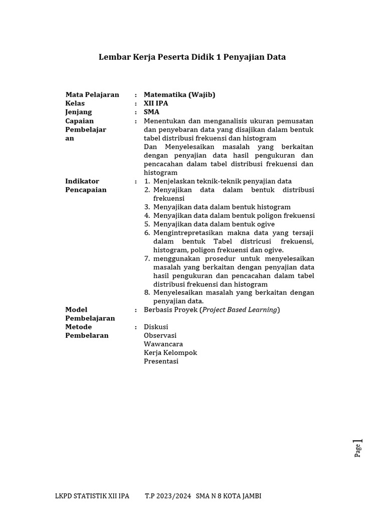 LKPD 2, STATISTIK Rehap | PDF