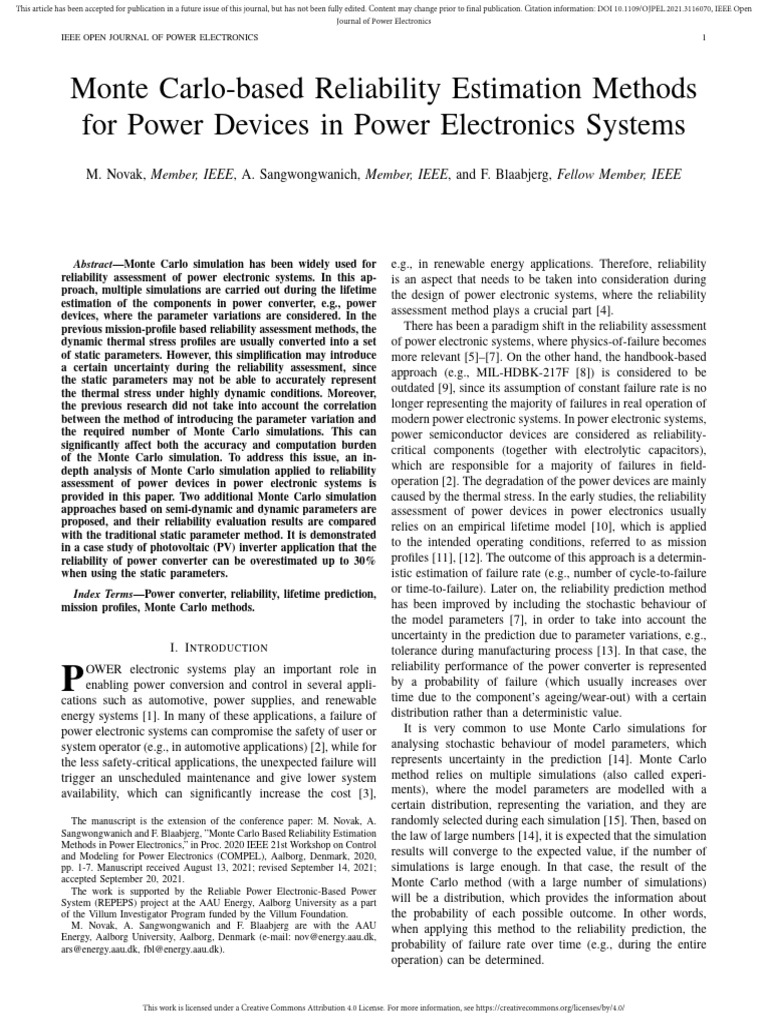 Monte Carlo-Based Reliability Estimation Methods F | PDF | Reliability Engineering | Simulation