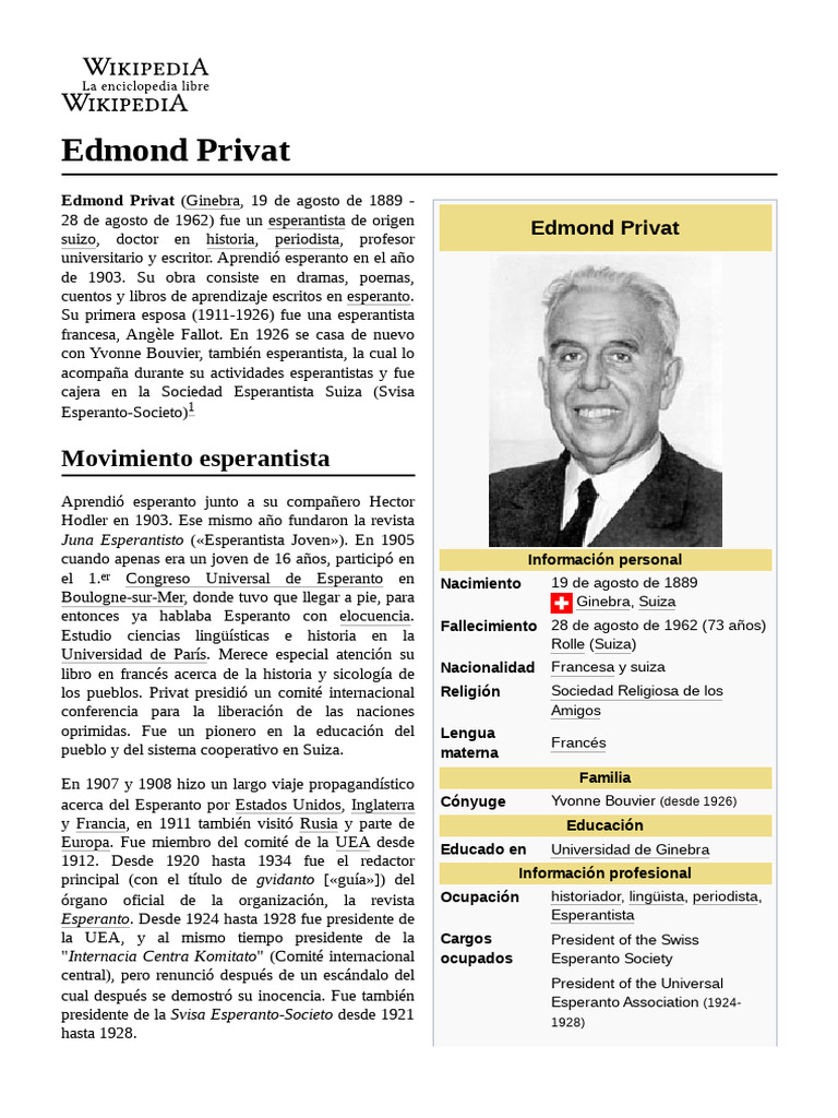 Edmond Privat | PDF | Idiomas | Estudios de idiomas extranjeros